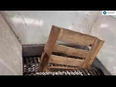 China Solid Waste Shredder Iron Wood Pallet Double Shaft Crusher Machine Automatic for sale