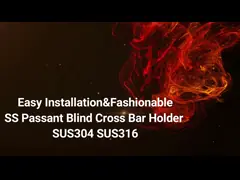 Blind Passant Hole Stainless Steel Cross Bar Holder