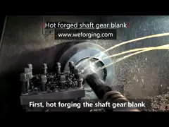 Forged shaft Gear Forging custom metal forging gear blank forging machined gears ring and shaft