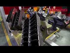 Línea de producción robótica para palas de aerogeneradores
