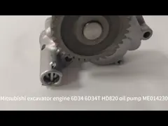 Mitsubishi excavator engine 6D34 6D34T HD820 oil pump ME014230