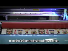 To realize bulk customization of crystal labels, choose Baosiwei 24-inch UV DTF printer! Hoson contr