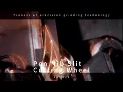 Pen nib slit cutting wheel