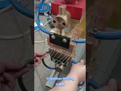 Welding metal wire meshes with spot and projection welding machine