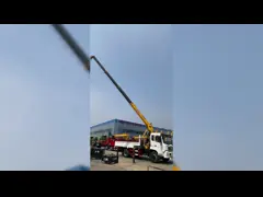 China 30 Ton Crane 28 Tons Rail Mounted Tower Crane 8 Section Boom Hydraulic Truck Crane for sale