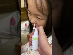 Saline nasal spray