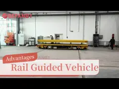 Carrinho de transporte de paletes ferroviário de veículo guiado automático de 10 toneladas AGV
