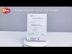 L Shape Magnetic Acrylic Sign Holder