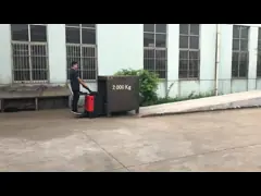 Cina 1.8 tonnellate 2 tonnellate di carrello elettrico Walkie Rider Pallet Truck con EPS di sterzo per schienale opzionale in vendita