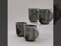Custom Printed Coffee Mugs Animal Ceramic Mug With 3D Decal On Glaze For Harvest