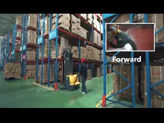 SNSC Cheap price light duty type 24V battery 1200kg 1500kg Electric walkie stacker Apilador for ware