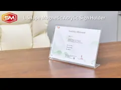 L Shape Magnetic Acrylic Sign Holder