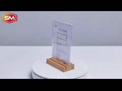 T Shape Acrylic Sign Holder with two grooves