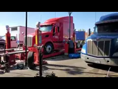 China 30T 8.5M Runway 6 Columns Bus Truck Lift Screwup With Chain Truck Hoist Automotive Lift for sale