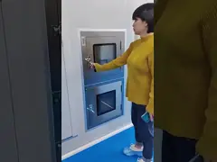 Διπλή προοπτική ενσωματωμένο στυλ από ανοξείδωτο χάλυβα Pass Box με UV Light εναλλακτική