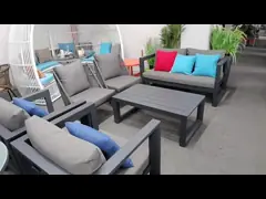 High End Nordic Style Rust-proof Aluminum Sofa Set for Outdoor Villa Resort Furniture