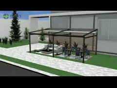 Retractable pergola 1