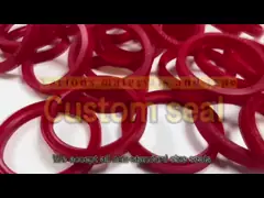 Shore A 60 Red NFK UN Hydraulic Rod Seals For Excavator