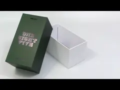 Green White Embossing Lid And Base Gift Box