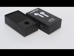 Custom Printing Black Bluetooth Earphone Electronic Product Lid And Base Gift Box