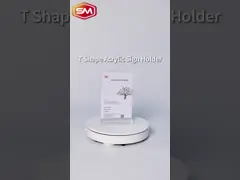 T Shape Acrylic Sign Holder