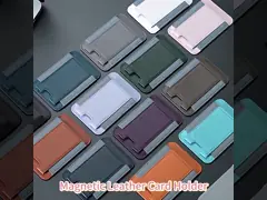 Vegan Leather Magsafe Phone Wallet Origami Commuter Wallet