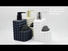 2N1 Polyresin Kitchen Utility Caddy Multi-Function con disegno a punti