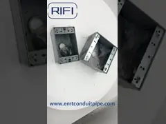 China Two Gang Deep Box With 5/7 Holes Weatherproof Outlets Box Outdoorelectrical Box for sale