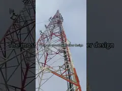 China Hot Dip Galvanized Self Supporting Radio Tower 5km Wifi Gsm Phone Satellite Microwave Radio Tower for sale