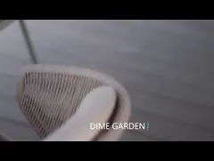 Outdoor Furniture Customize Luxury  Woven Wicker Chairs And Table For Garden Patio Dining