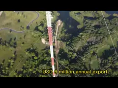 China 20M 20 Meter 30M 40 Meter 50M 3 Legs Guyed Wire Tower Tubular Galvanized Steel Antenna Guyed Communication Tower for sale