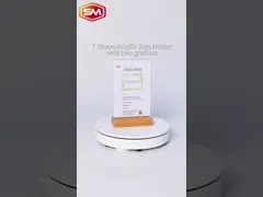 T Shape Acrylic Sign Holder with two grooves