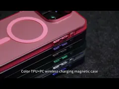 China IMD Matte Clear Magnetic Magsafe Phone Case Shockproof For iPhone 15 16 Pro Max for sale