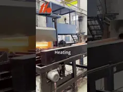 Heating Titanium Bar Billets Before Piercing---www.weldedsteel-tube.com