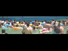 China Heat sealed Water Slide Inflatable Single Tube For Wave Pool Lazy River Slide for sale