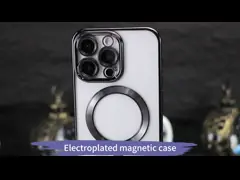 Cina TPU Magnetico trasparente Cassa Telefono Magsafe Protezione Lenti Fotocamera A prova di urti Per iPhone in vendita