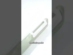 Versatile 2 In 1 Ceramic Paring Peeler Fruit Knife White Blade for Kitchen by MIDDIA