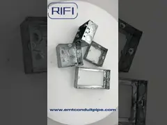 China 20mm 25mm 2 Gang Gi Box Electrical Junction Switch Box Outlet Socket Box for sale