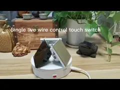 China EU/UK Standard 3Gang 1Way Wall Light Touch Switch Gold Tempered Glass Panel Button 5 -300W/GangCE for sale