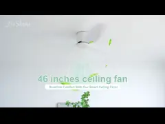46 Inches White Flush Mount Ceiling Fan With Dc Motor high speed