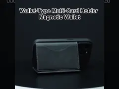 China Compact Magnetic Closure Wallet with RFID Blocking - 0.17 Inch Slim Design for Phones 5.4+ Inches for sale