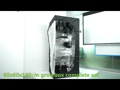 China Small Grow Tent 60x60x140cm Full Planting Kits Samsung LM301H UV IR 120W LED Lamp with WIFI Inline Duct Fan Filter for sale