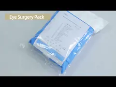 China Bulk Green Disposable Eye Drape Pack Kit SMS PP PE Material for sale