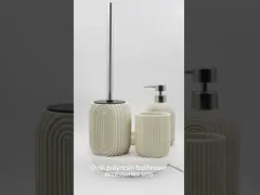 Sand Stone Bagno accessori imposta forma ovale con lettera di legno stampato