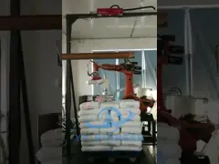China High Capacity Bag Palletizing Systems with 200-300 Bags/Hr Customizable Layer Stacking up to 1800mm for sale