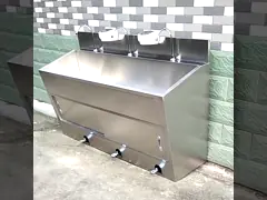 High quality stainless stell hand wash sinks with modern  and durable construction foot petal
