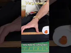 Safe Fabric Cutting with MIDDIA Ceramic Rotary Cutter Safety Lock and Comfort Loop Handle