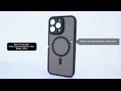 China Skin Friendly Magsafe Magnetic Mobile Phone Case Shockproof For IPhone Samsung for sale