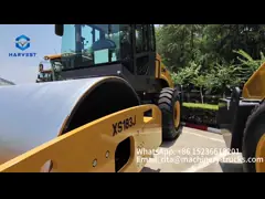 115kw XCMG Vibratory Road Roller XS183J 18 Ton With Shanghai Engine