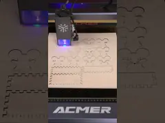 ACMER High Precision Wood Laser Cutting Machine 33W Desktop Wood Cutter And Engraver